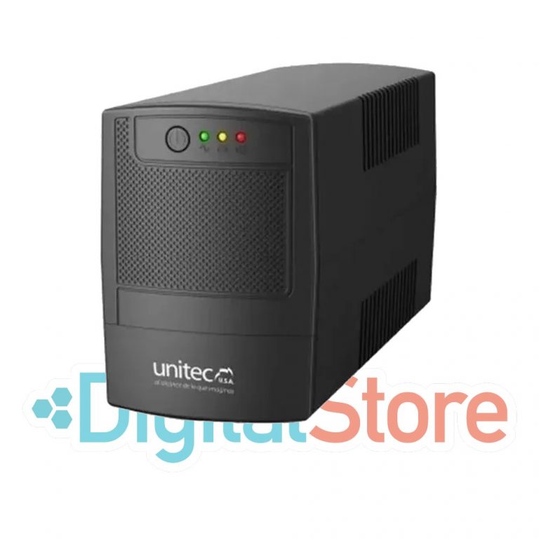 UPS Interactiva Unitec 650 Led – 400VA/240W – 6 Tomas | Digital Store